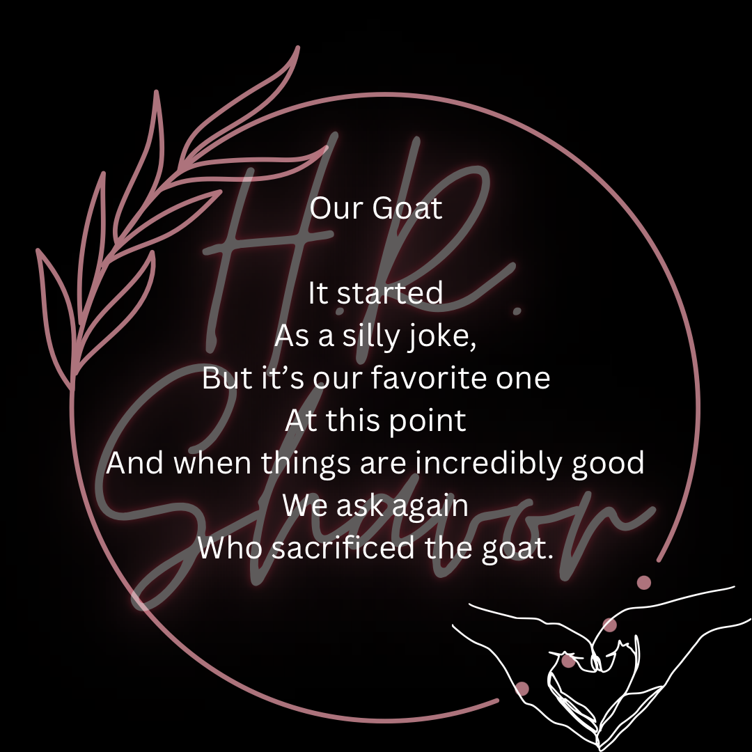 Our Goat – Poem – H.R. Shavor