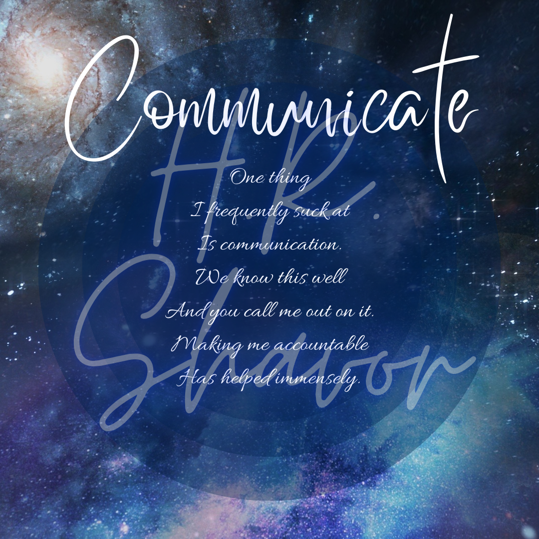 Communicate – Poem – H.R. Shavor